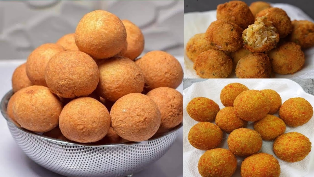 chicken potato ball fry recipe!! chicken ball fry!! easy snack recipe ...