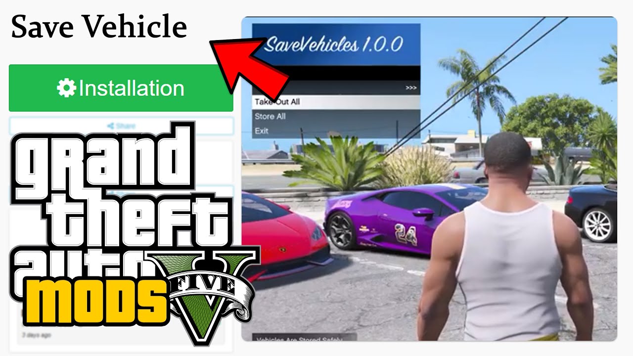 How to Install & Use Save Vehicle | GTA 5 MODS - YouTube
