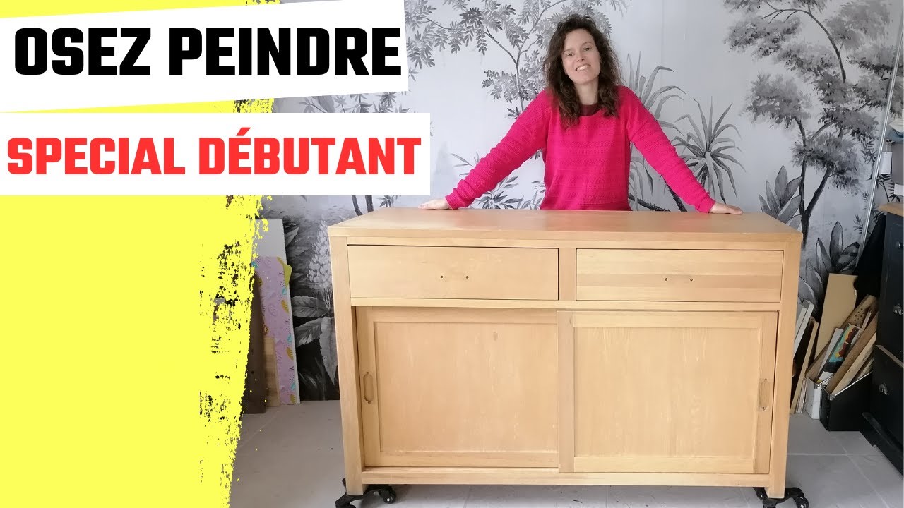 PEINDRE un meuble avec placage FACILEMENT - boisette faux bois Eléonore ...