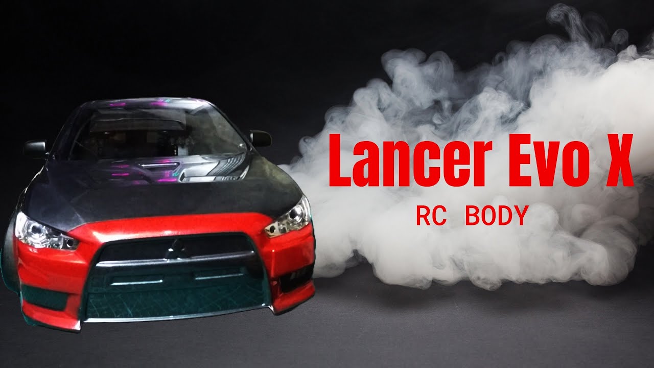 Mitsubishi Lancer Evo X | Rc Drift Body Build Paint | Sakura D5s # ...
