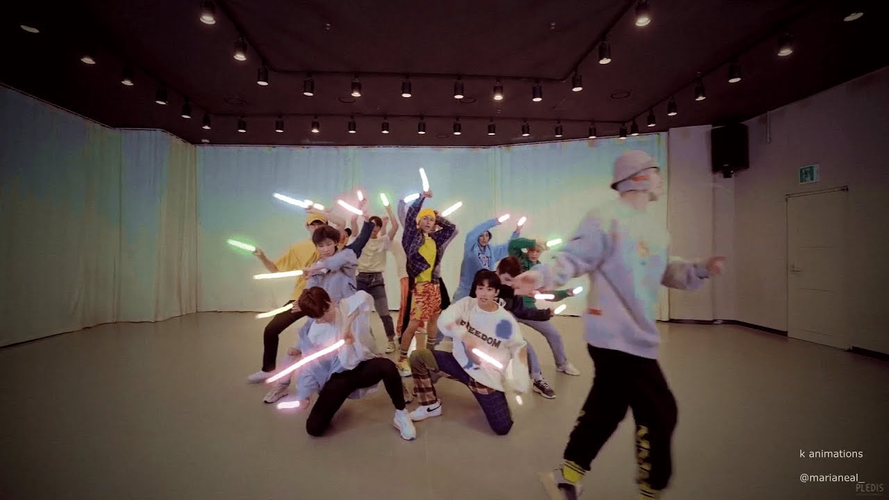 Snap Shoot Seventeen [ANIMATED] Dance Practice - YouTube