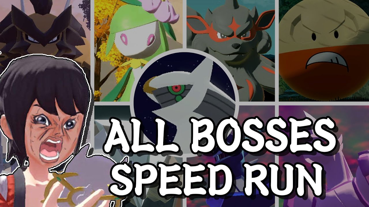 【Pokemon Legends Arceus】All Bosses Speedrun + HANDCAM - YouTube