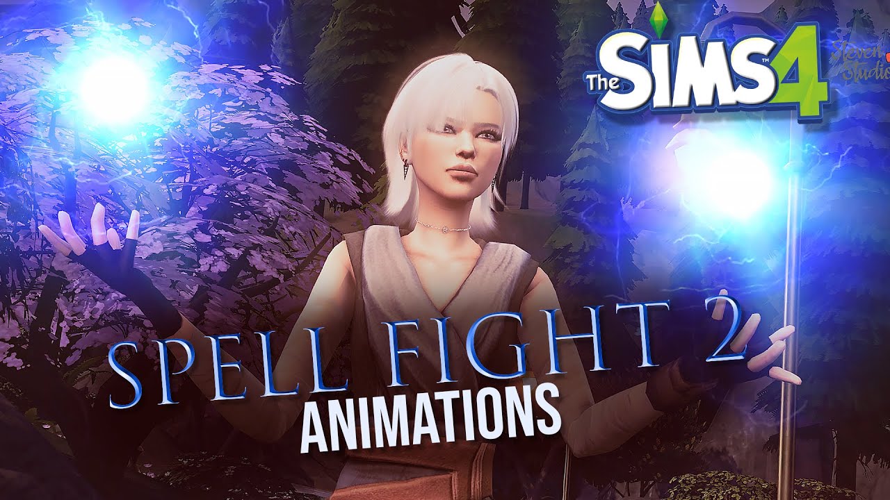 The Sims 4 Animation Pack Download: Spell Fight #2 - YouTube