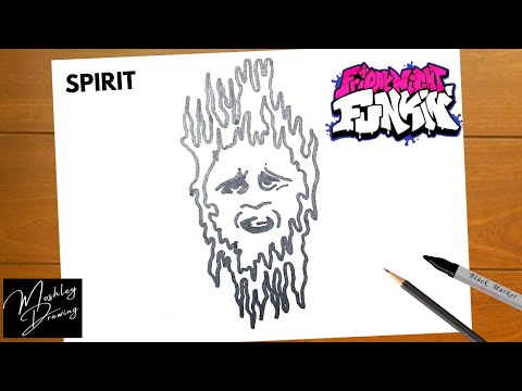 How to Draw SPIRIT from Friday Night Funkin - FNF Characters - YouTube