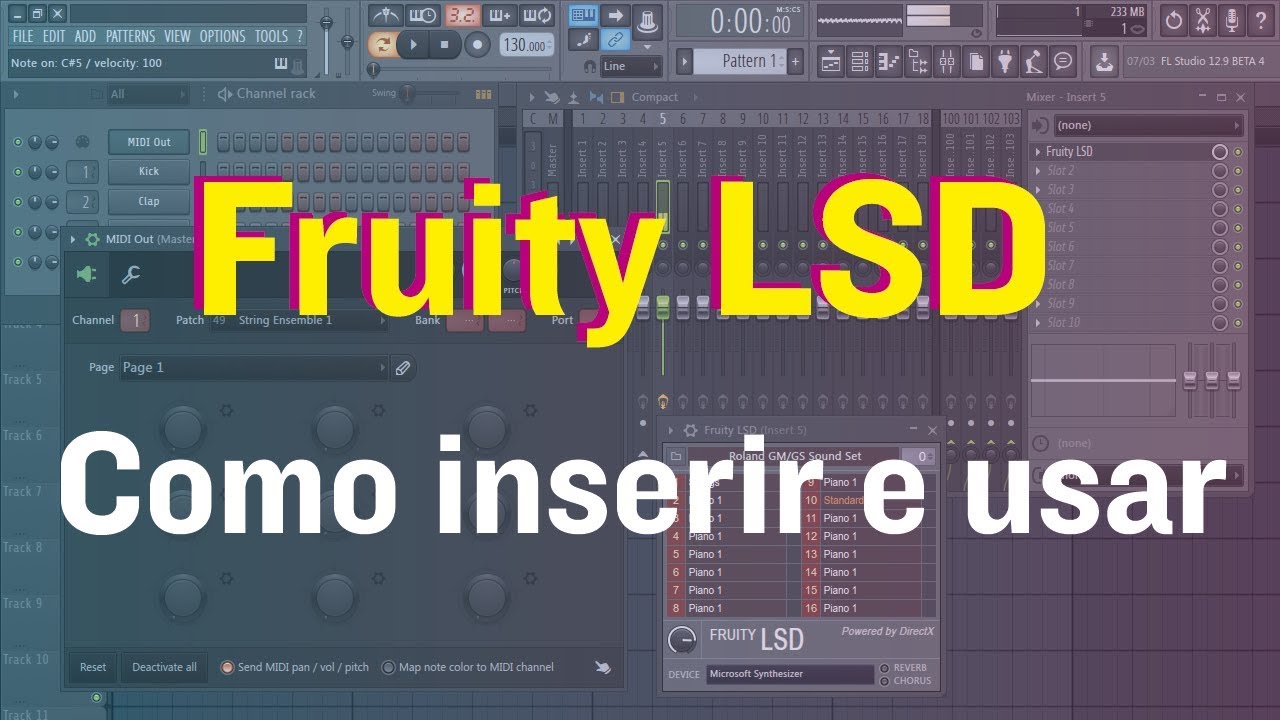 Tutorial: Como inserir e usar o Fruity LSD - YouTube