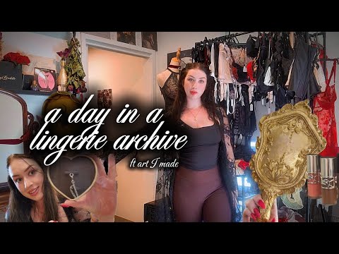redoing my lingerie archive beauty room🍷💌 Honey Birdette Vintage Collector 