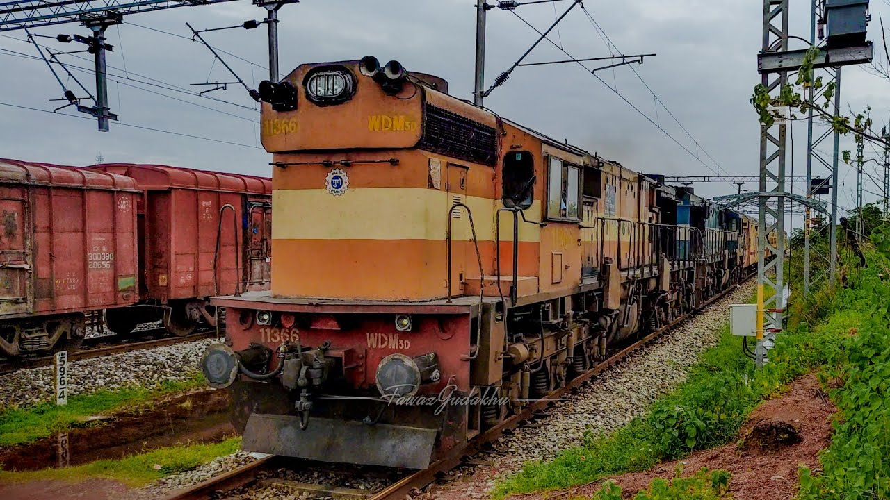Pune Poorna Express and Karwar Panchaganga Express | 8 Hours Behind ...