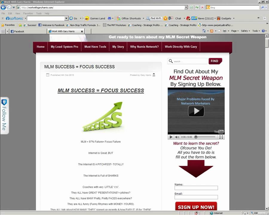 MLM SUCCESS = FOCUS SUCCESS - YouTube