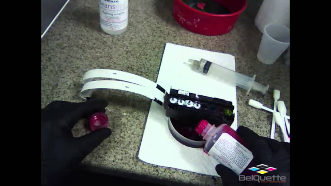 Flushing the Printhead - YouTube