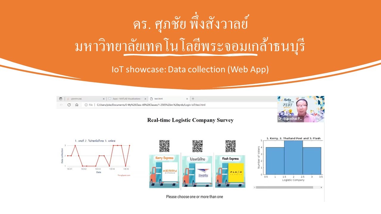 IoT Demo: Data Collection (Web Application) by Dr. Supachai ...