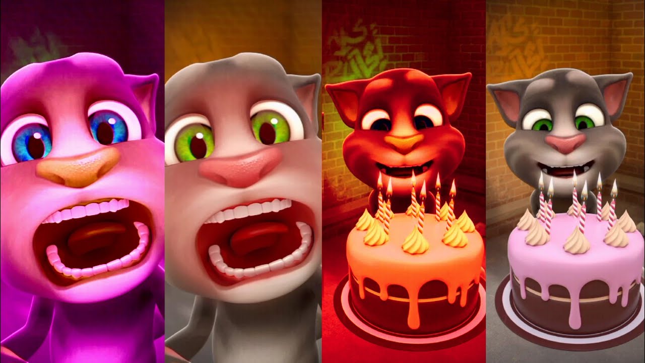 MY Talking Tom Comedy Colors Reaction | Talking Tom Funny Colours ...