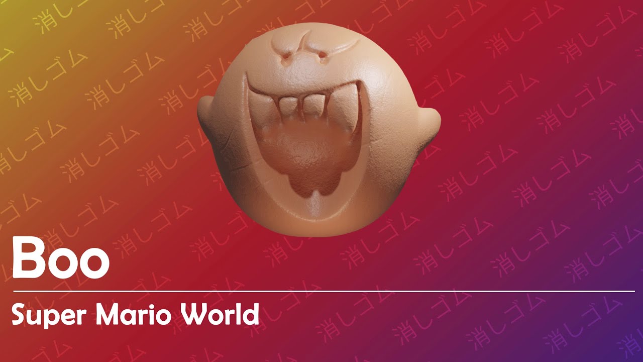 3D Scanning Retro Mario Toys - Boo from Super Mario World - YouTube