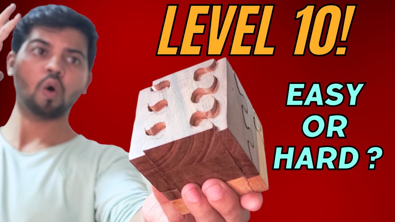 Solving The HANDMADE Wooden Jigsaw Cube Puzzle | LEVEL 10? - YouTube