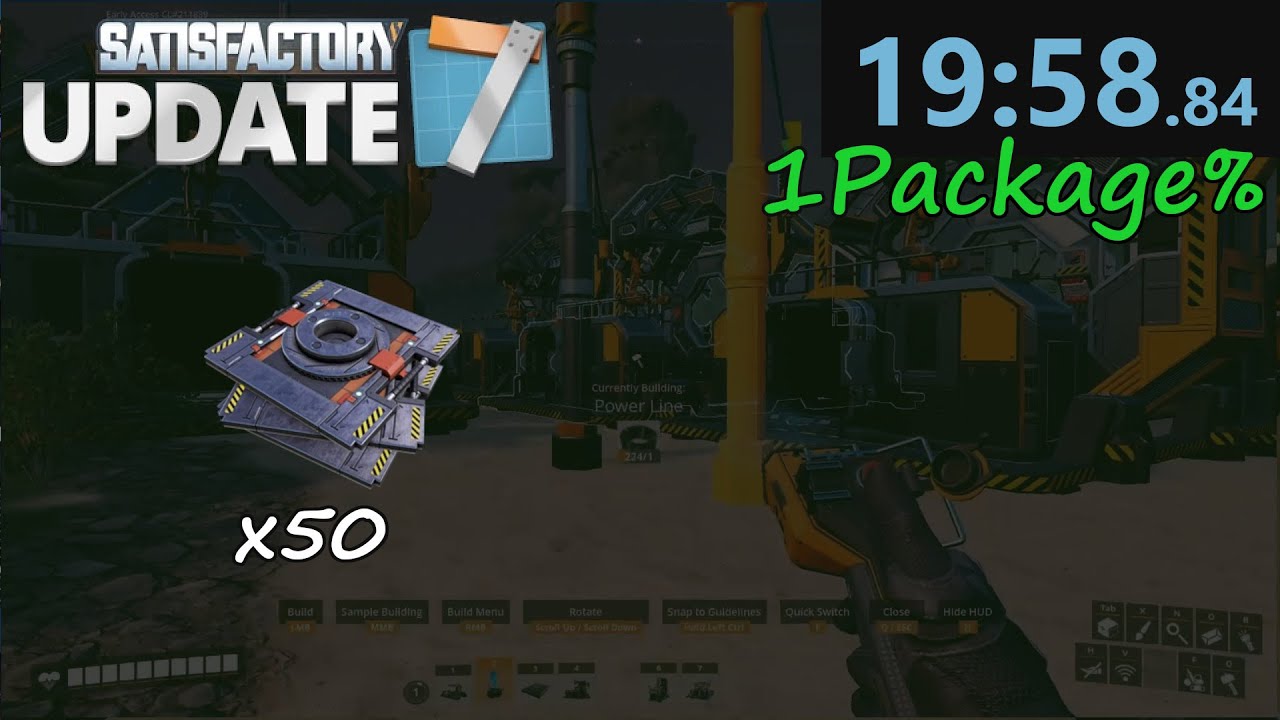 [Former WR] FIRST SUB-20 Satisfactory Package% in 19:58! [Glitched] - YouTube