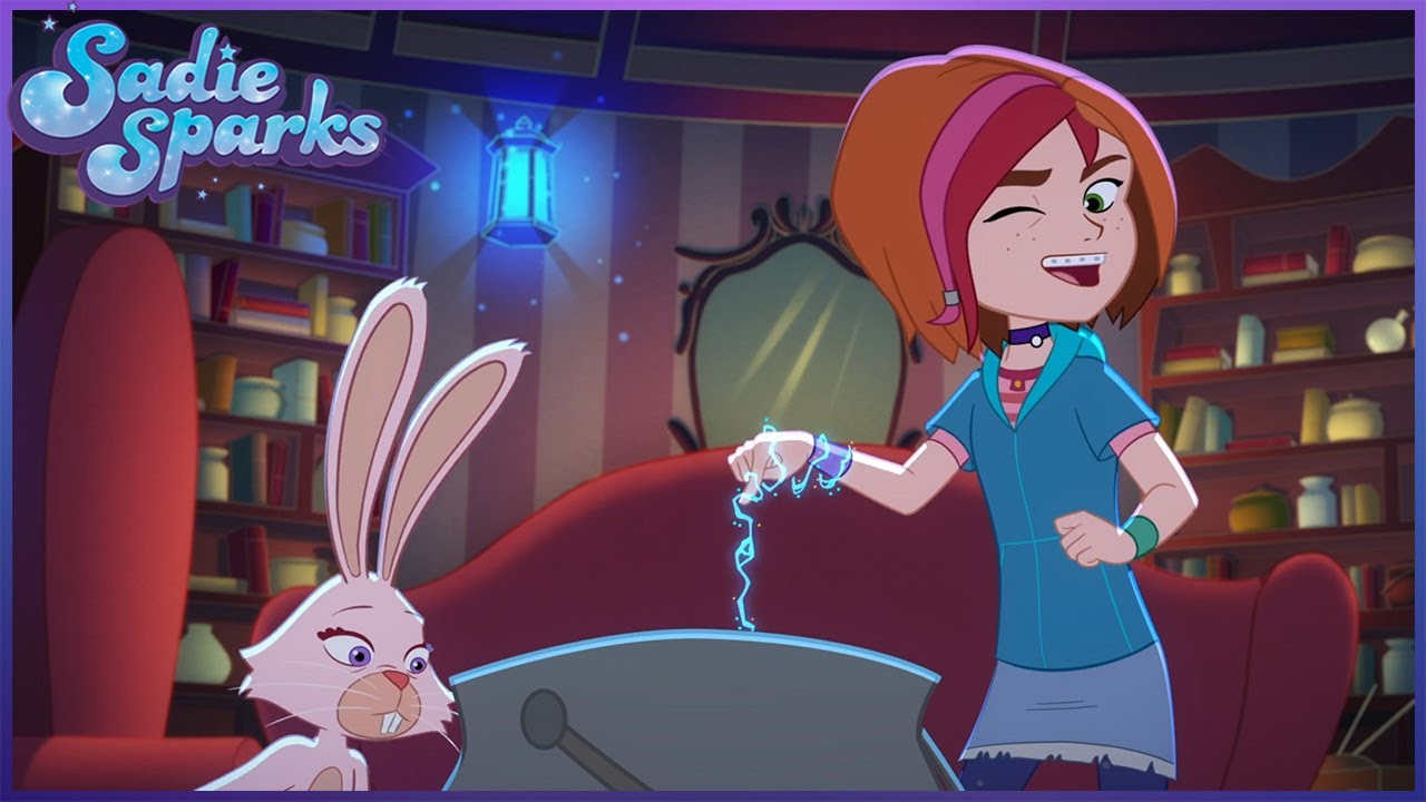 Sadie Sparks in English 🎩 Funny Bunny 🐇 Glue Magic Cartoons - YouTube