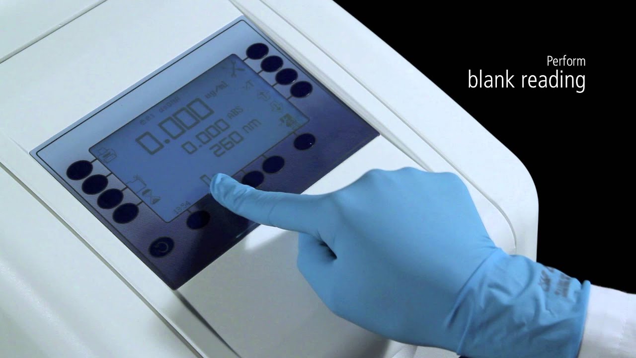 Performing a measurement with the Jenway Genova Nano 3-in-1 ...