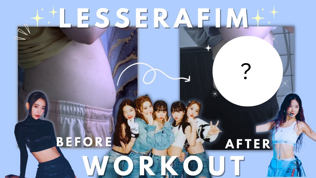 REALISTIC results after 7 DAYS of doing the "LE SSERAFIM" workout ...