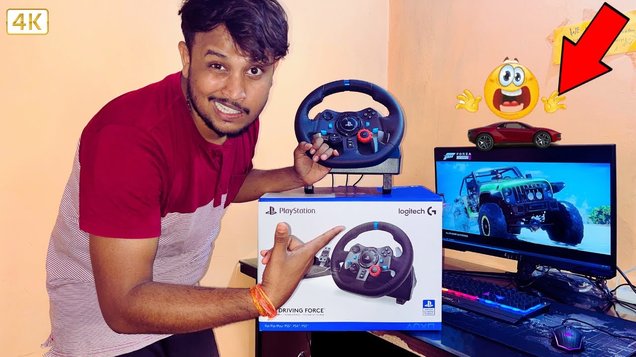 Logitech G29 Gaming Wheel Unboxing 30000 | How to Play and Install GTA ...