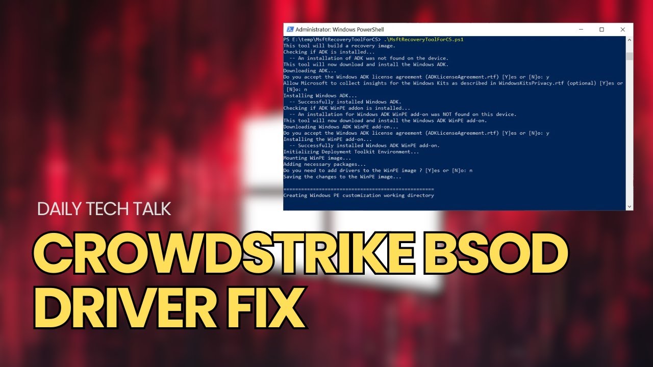 Microsoft Releases Windows Repair Tool to Fix CrowdStrike Driver Issue ...