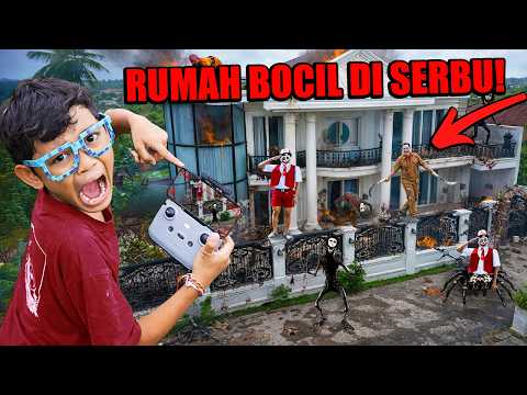 RUMAH ISTANA BOCIL DI SERBU PASUKAN ANAK SD UPACARA, GURU PRINCE, TOR MONITOR, HANTU MERANGKAK!!!