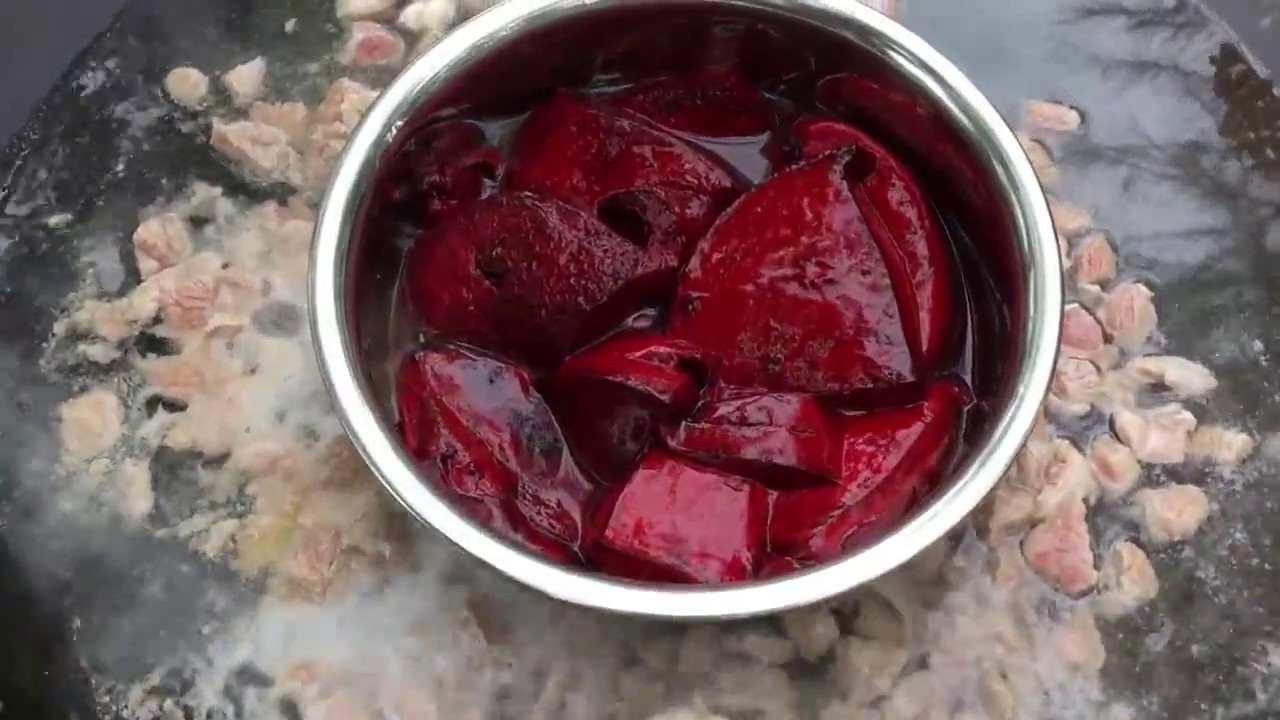 Cooking Goat Blood - YouTube