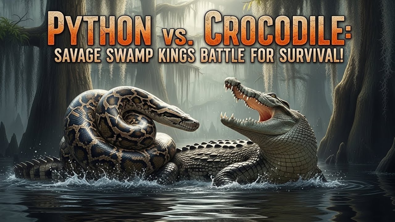 Python vs. Crocodile: Savage Swamp Kings Battle for Survival! - YouTube