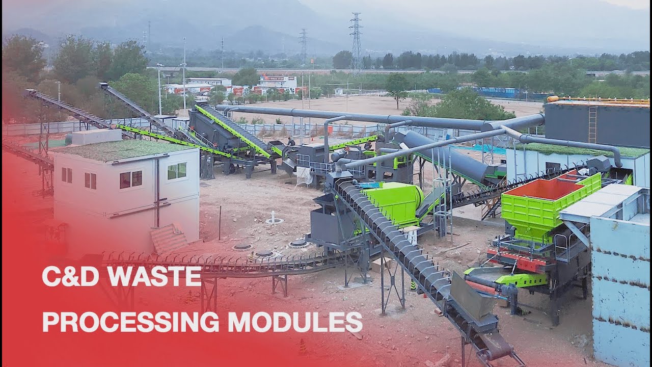 Construction Waste Processing Modules - YouTube
