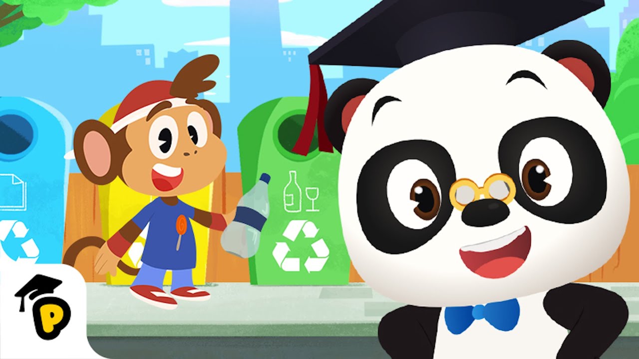 Which bin should Bip use? | Learn about Recycling | Kids Learning ...