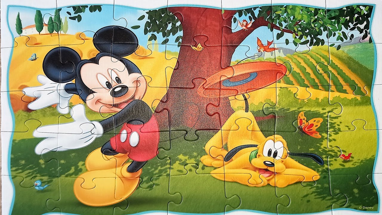 How to put together a puzzle, MICKEY MOUSE AND HIS FRIENDS part 1 # ...