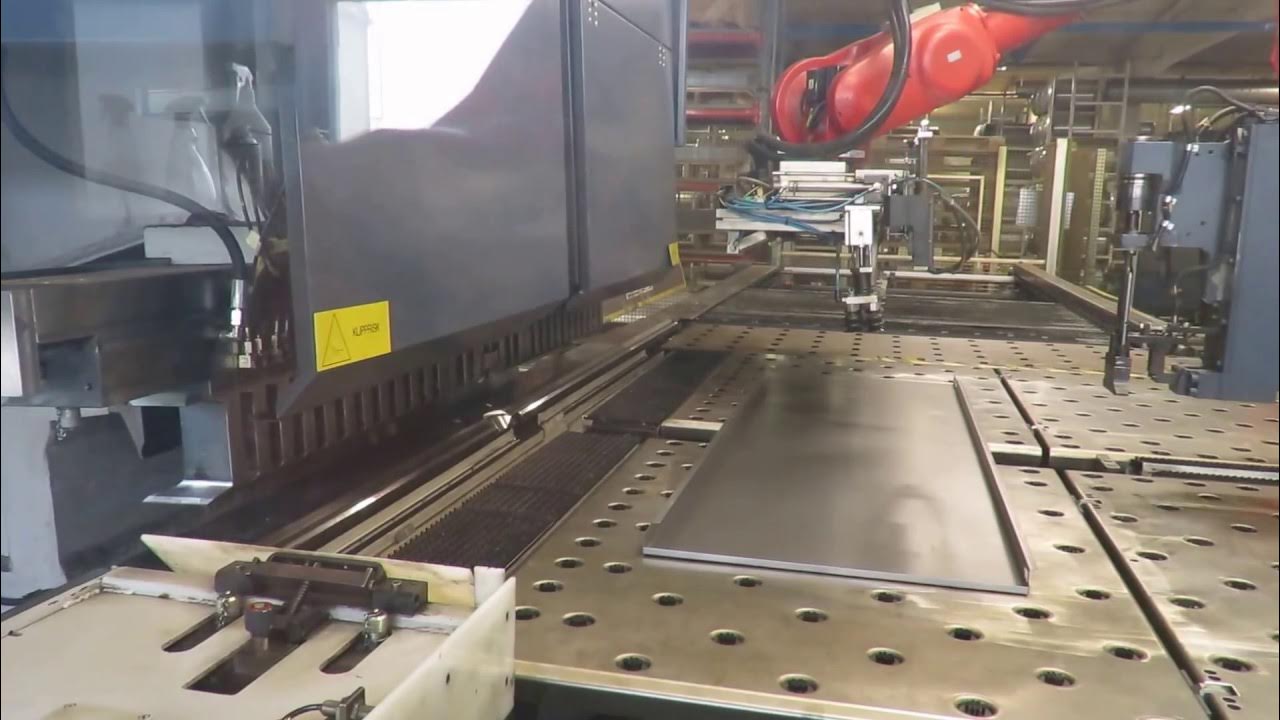Salvagnini P4-1812 Panelbender with Robot load unload - YouTube