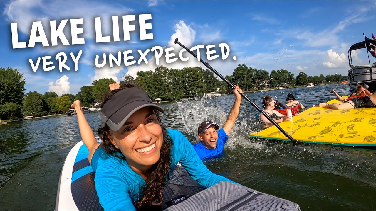 LAKE LIFE: Paddleboarding Adventures with Our New Toy! 🌊 - YouTube