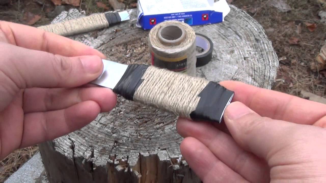 Dollar Store Survival: Jute Stick Utility Knife - YouTube