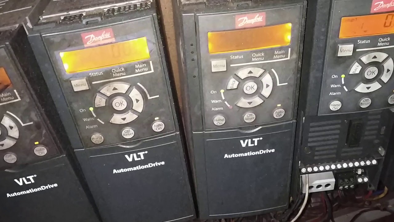 Danfose VFD serviceing on side. - YouTube