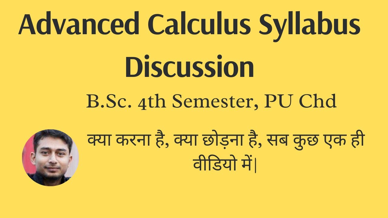 Advanced Calculus ke Imp Topics || BSc 4th Sem || PU Chd. - YouTube