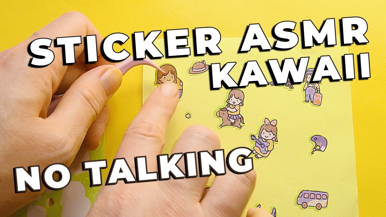 Kawaii Sticker ASMR Travel Theme | 30 Minutes of Relaxing Sticker ...