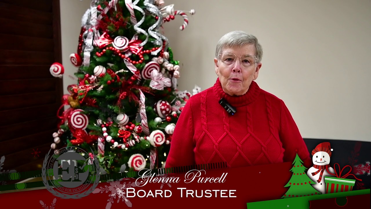 Happy Holidays from EPISD Board Trustee Mrs. Glenna Purcell - YouTube