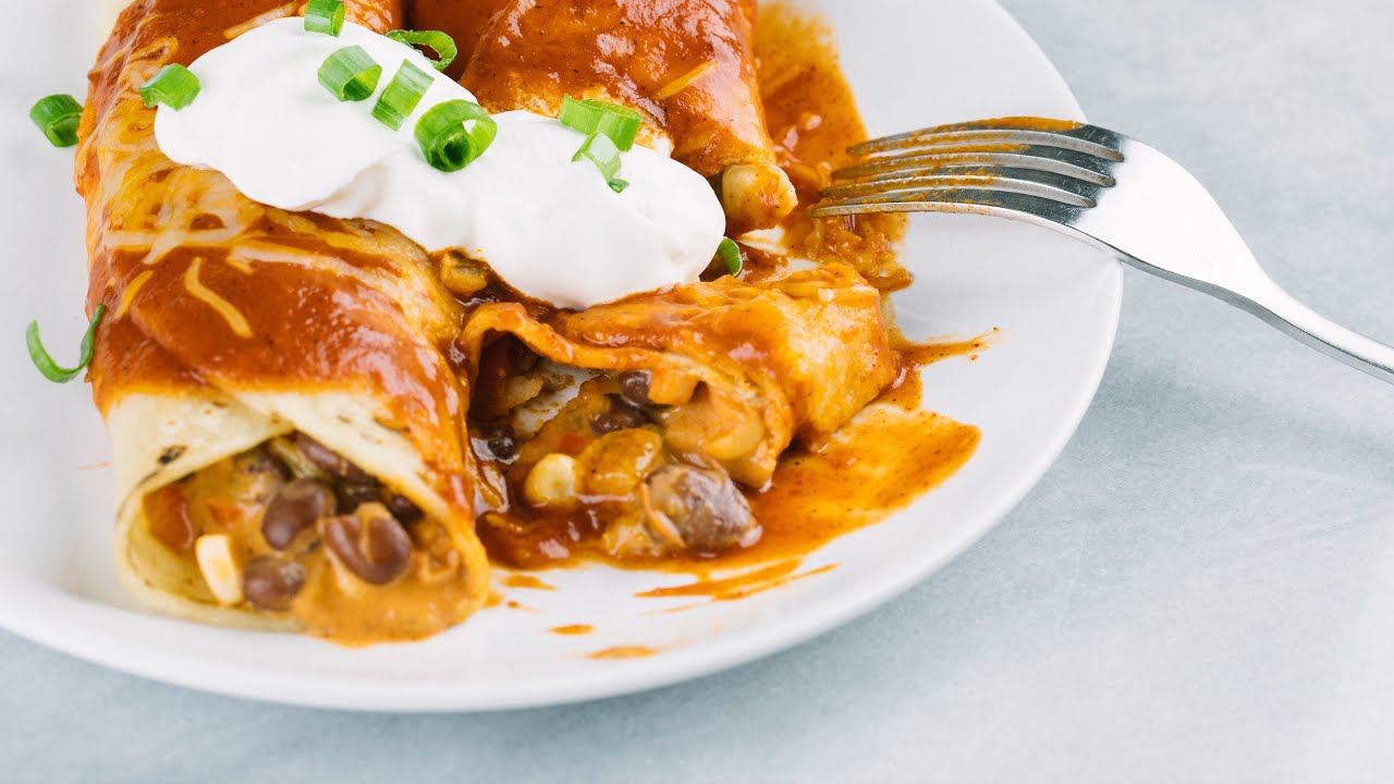 LIVE IT: Vegetarian “Inside-out” Enchiladas - YouTube