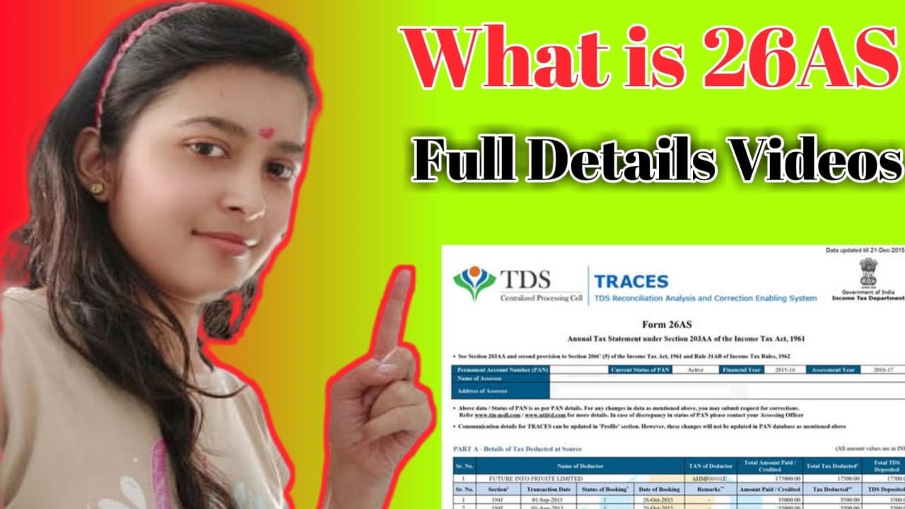 What is FORM 26AS? Where can I get Form 26AS from? - YouTube