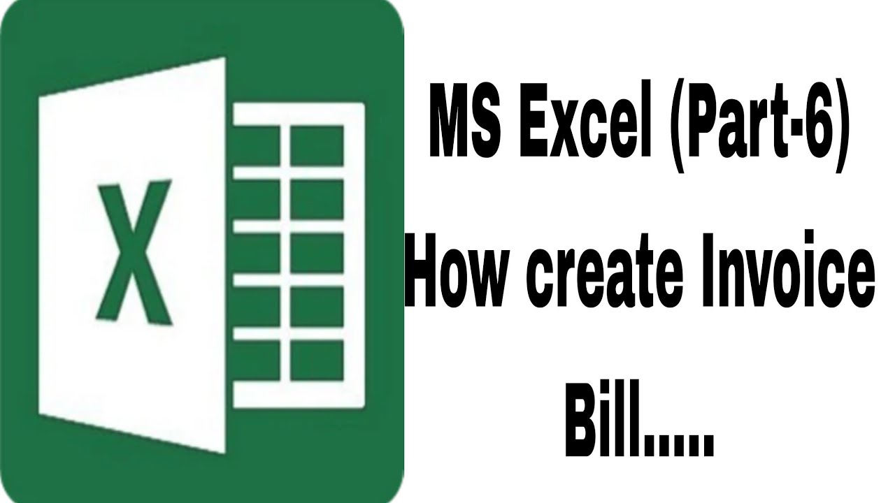 #How to create Invoice Bill in MS Excel 2007..... - YouTube