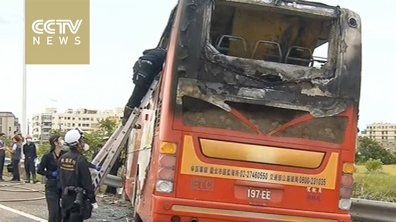 Taiwan bus fire: Electrical failure led to Tuesday's deadly blaze - YouTube