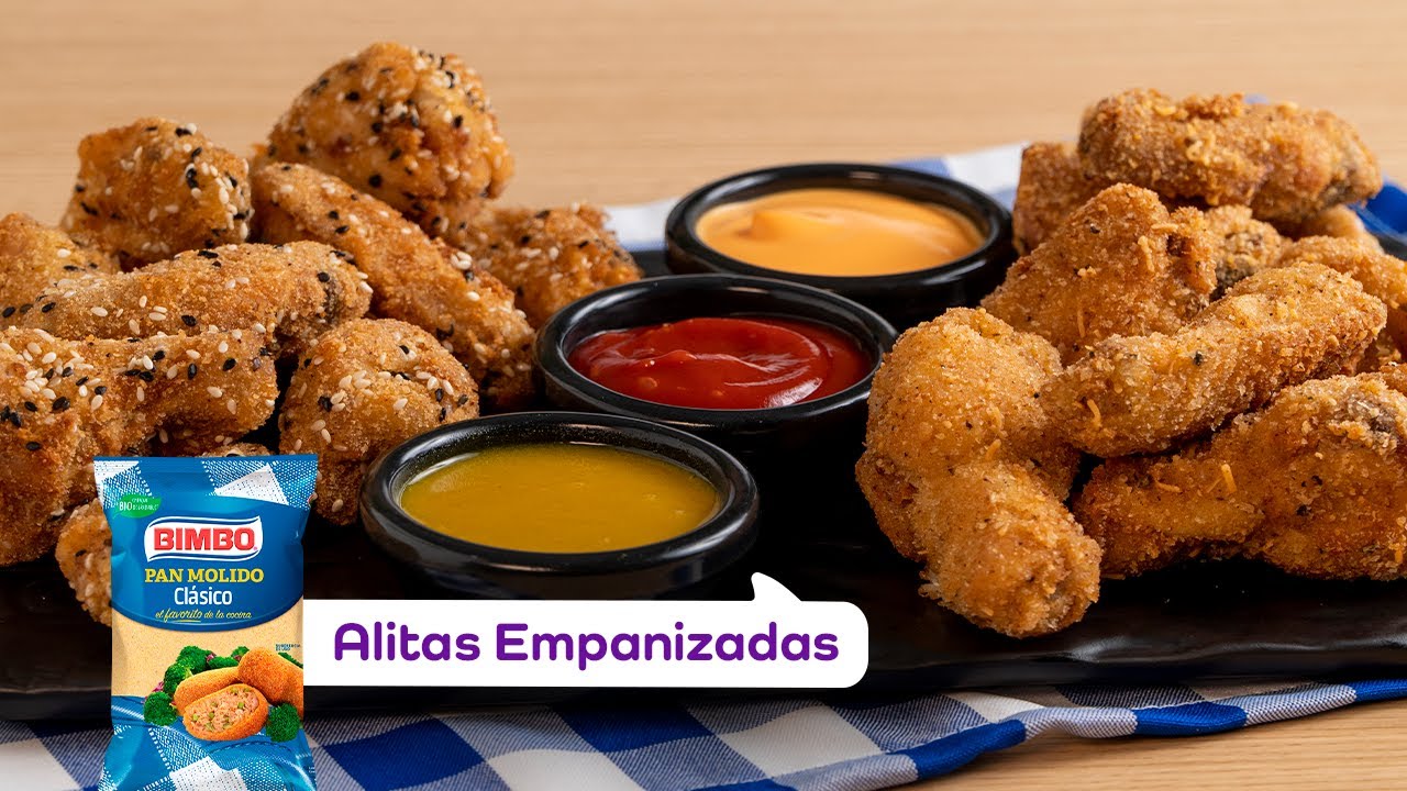 Receta de Alitas Empanizadas - YouTube