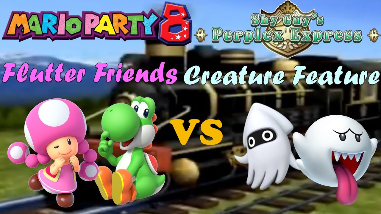 Mario Party 8 - Toadette & Yoshi vs Boo & Blooper - Shy Guy's Perplex ...