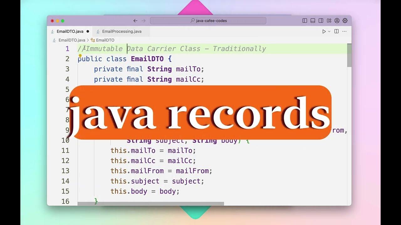 Java Records Part 1: Introduction and Basics - YouTube