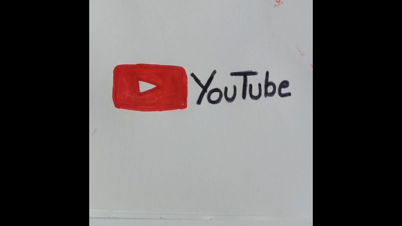 how to draw youtube logo drawing #easydrawingforkids#shortsfeed# ...