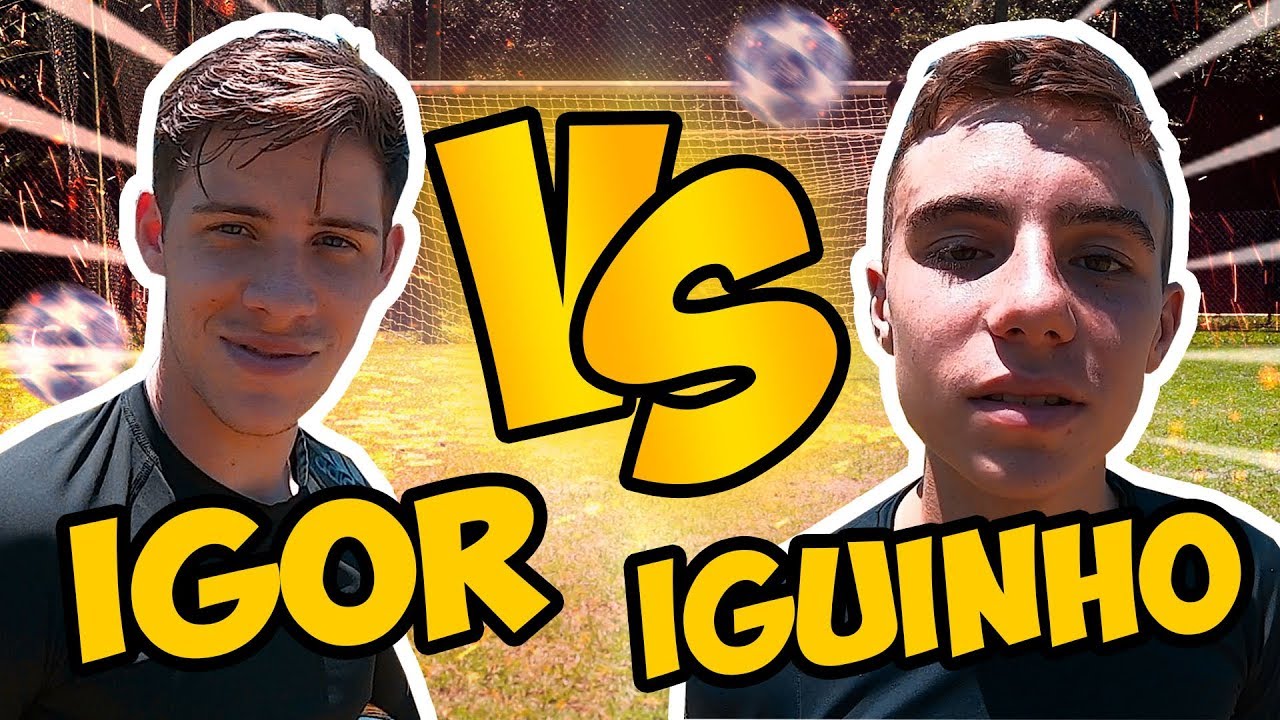 Igor VS Iguinho! Épico (Desafios de futebol) {BZK} - YouTube