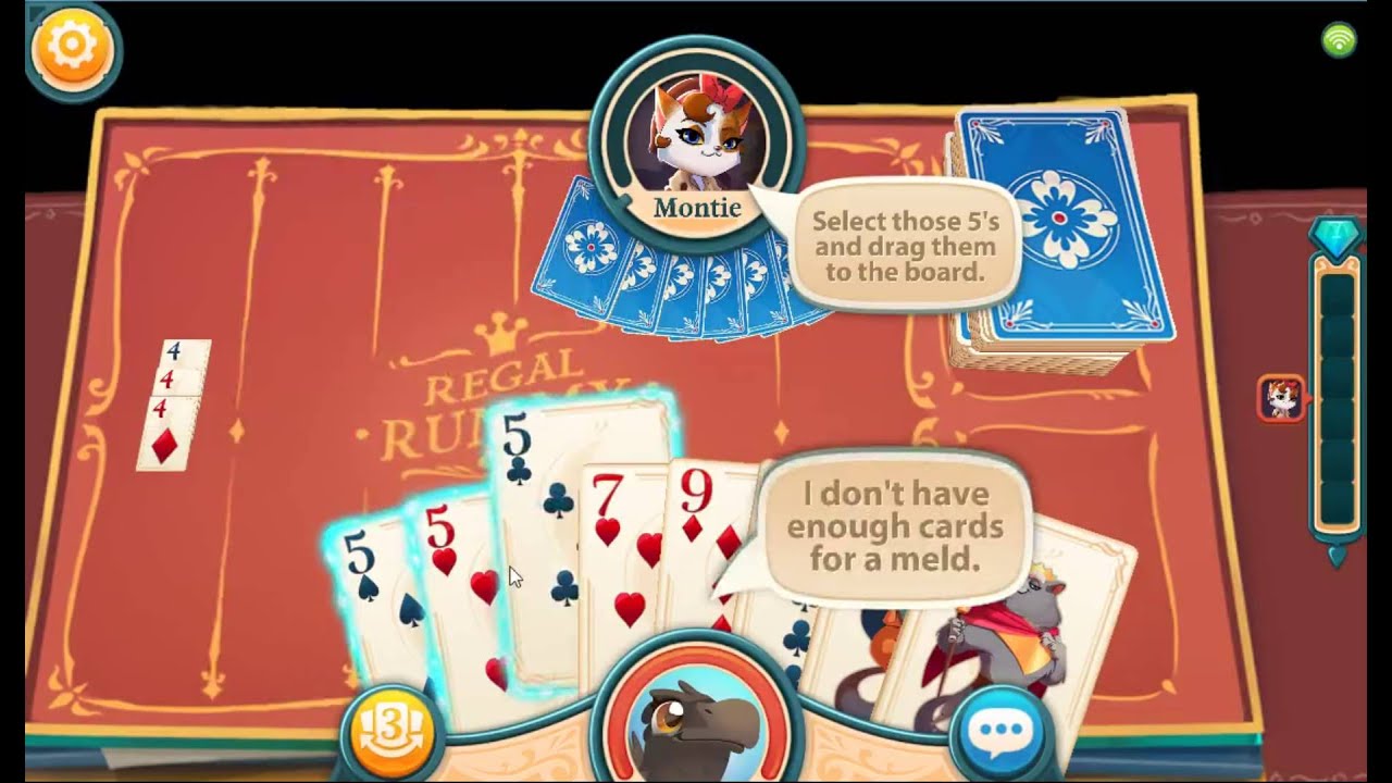 Shuffle Cat Cards Level 1 (Regal Rummy) - YouTube