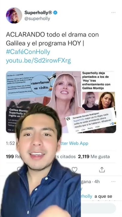 SUPERHOLLY DESTROZA al PROGRAMA HOY por su falta de PROFESIONALISMO 😱😱😱 ...