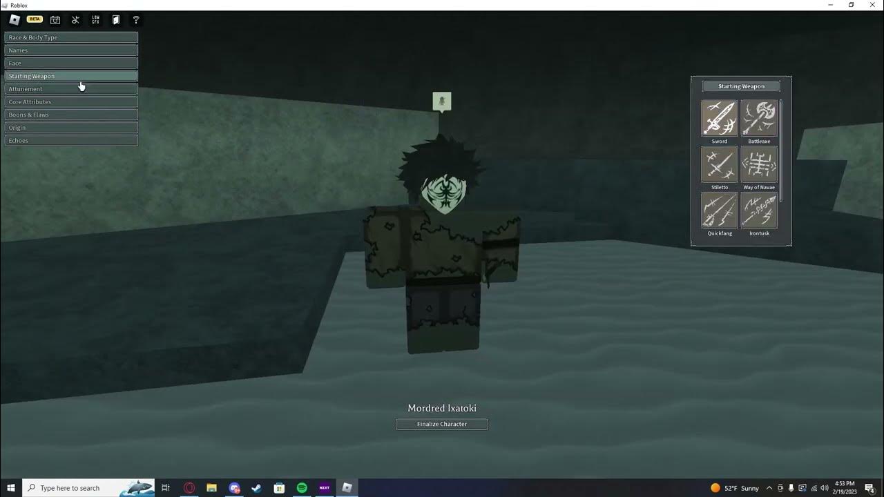 Deepwoken Buying Slot And Getting Vesperian Youtube