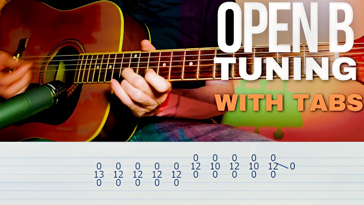 Egyptian Inspired Guitar in Heavy Open B Tuning (With Tabs) - YouTube