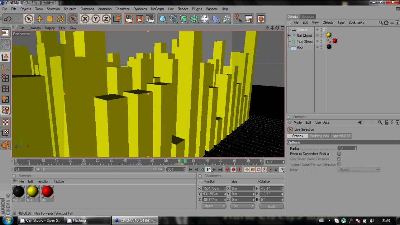 Cinema 4d Intro Tutorial: City Buildings Intro - YouTube
